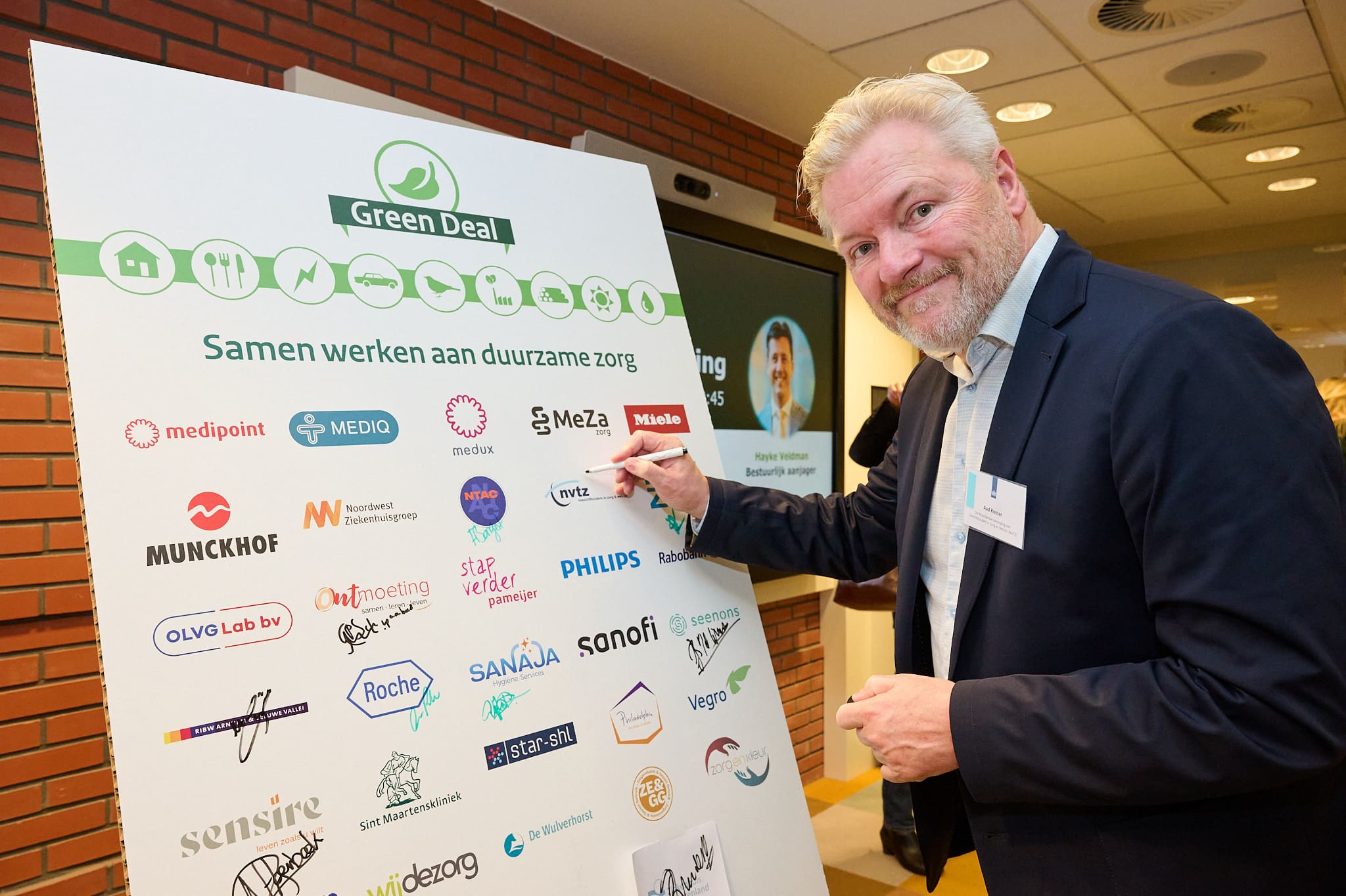 Officieel ondertekenmoment Samen werken aan duurzame zorg 3.0 – NVTZ